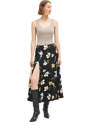 REFORMATION Zoe Midi Skirt Tess