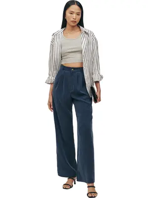 REFORMATION Mason Pant Navy