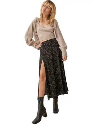REFORMATION Petites Zoe Skirt Carob