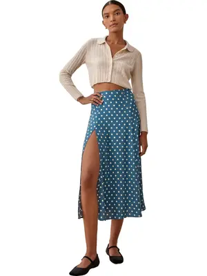REFORMATION Petites Zoe Skirt Lazuli