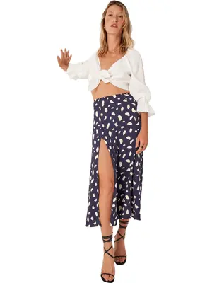 REFORMATION Petites Zoe Skirt Splatter