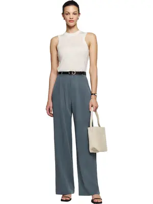 REFORMATION Mason Short Pant Slate