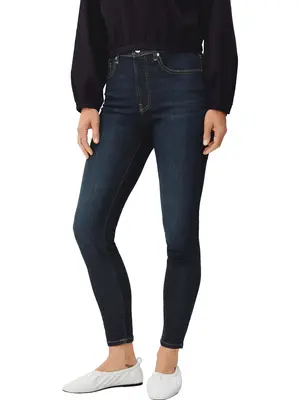 Everlane Authentic Stretch High-Rise Skinny Jean Deep Indigo