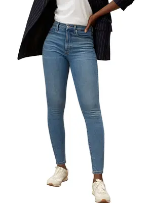 Everlane Authentic Stretch High-Rise Skinny Jean Vintage Blue