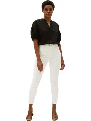 Everlane Authentic Stretch High-Rise Skinny Jean White