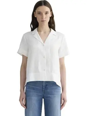 Everlane Linen Notch Shirt - White