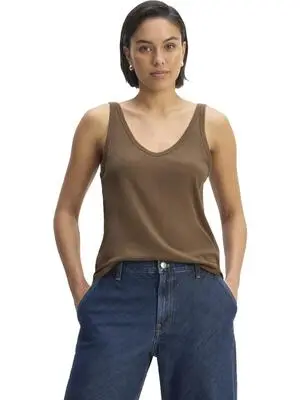 Everlane Air Cami Top Brown