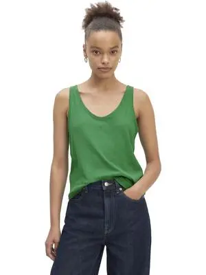 Everlane Air Cami Top Grass Green