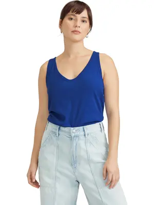Everlane Air Cami Top Mazarine Blue