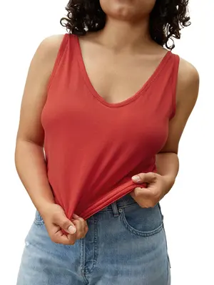 Everlane Air Cami Top Scarlet
