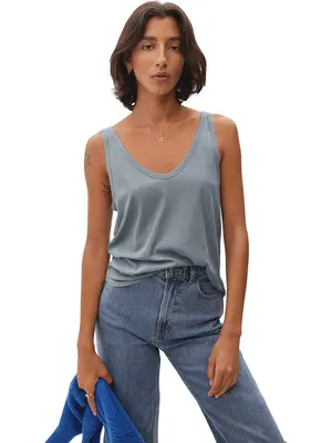 Everlane Air Cami Top Smoke