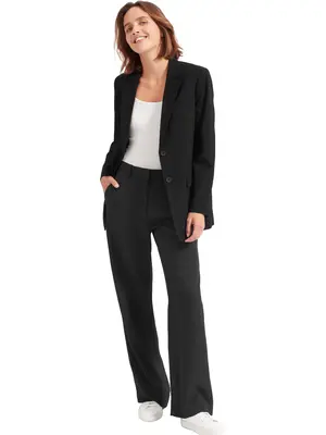 Everlane Oversized Wool Blazer Black
