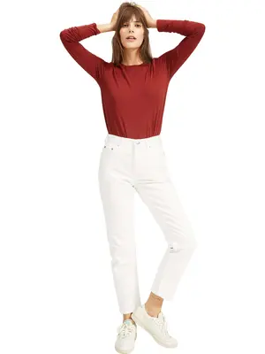 Everlane 90s Cheeky Japanese Denim Jean Bone