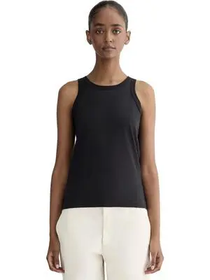 Everlane Essential Cotton Tank Top - Black