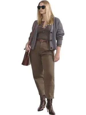 Everlane Utility Barrel Pant Brown