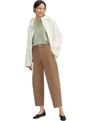 Everlane Utility Barrel Pant Light Brown