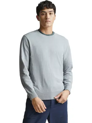 Everlane Long Sleeve Crewneck Sweater Heathered Grey