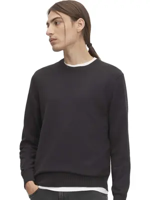 Everlane Long Sleeve Crewneck Sweater New Black