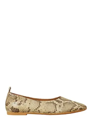 Everlane Mesh Ballet Flat Light Yellow / Brown