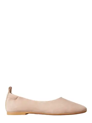 Everlane Mesh Ballet Flat Pale Rose Suede