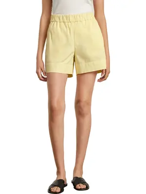 Everlane Relaxed Cotton Twill Short Pastel Yellow