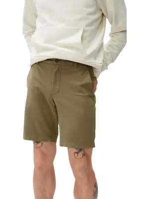 Everlane 9" Slim-Fit Performance Chino Shorts Dark Olive