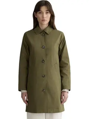 Everlane Mac Coat In Cotton - Beech