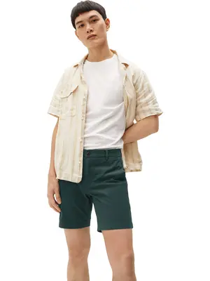 Everlane 7" Slim-Fit Performance Chino Short Evergreen
