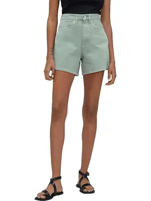 Everlane A-Line Denim Short Sea Glass