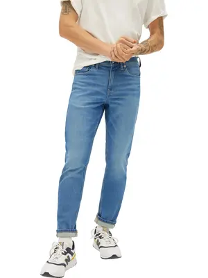 Everlane Slim 4-Way Stretch Organic Jean Pacific Blue