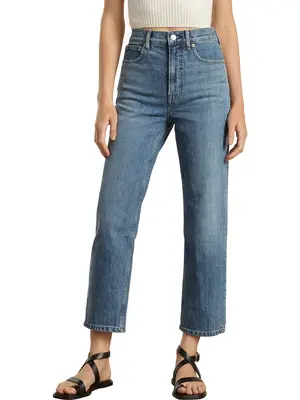 Everlane Way-High® Straight Leg Jean Folsom Blue
