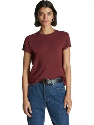 Everlane Everlane Box-Cut T-Shirt In Essential Cotton Brandy
