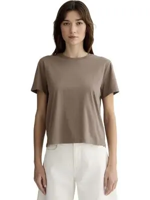Everlane Everlane Box-Cut T-Shirt In Essential Cotton Clay