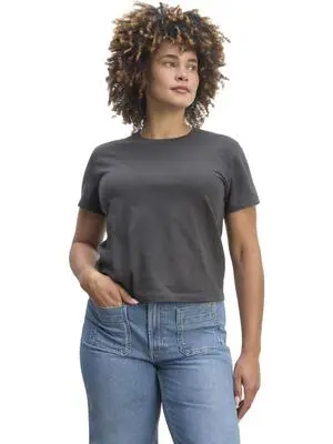 Everlane Everlane Box-Cut T-Shirt In Essential Cotton Graphite