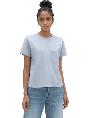 Everlane Everlane Box-Cut T-Shirt In Essential Cotton Mist