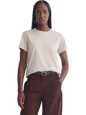Everlane Essential Cotton Box-cut T-shirt - Peyote