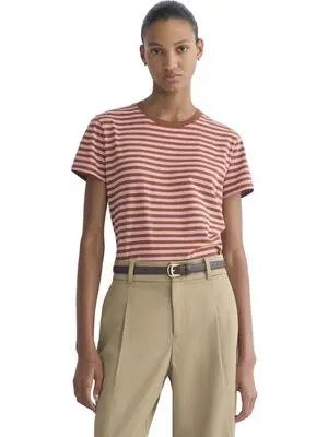 Everlane Everlane Box-Cut T-Shirt In Essential Cotton Toffee/pink