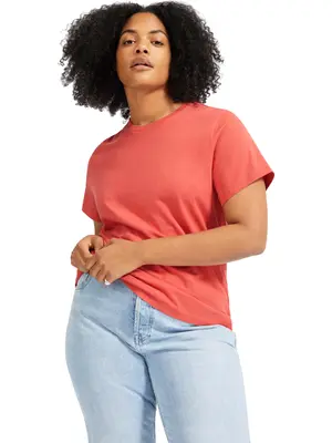 Everlane Everlane Box-Cut T-Shirt In Essential Cotton Tulip