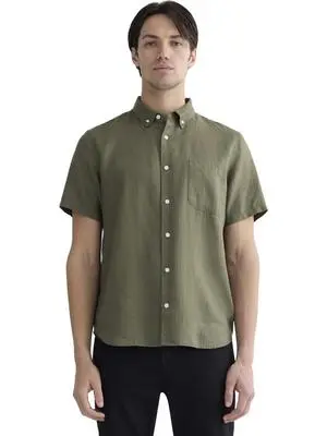 Everlane Classic Short-sleeve Shirt, Linen Size - Kalamata