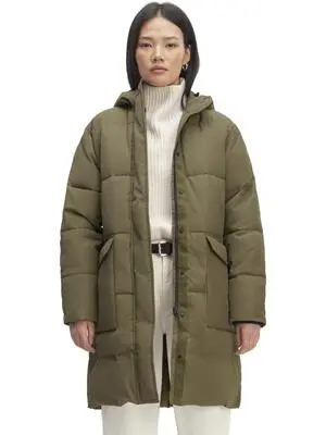 Everlane Everlane Long Puffer Olive