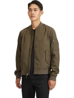 Everlane Bomber Jacket Brushed Pewter