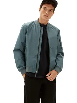 Everlane Bomber Jacket Dark Slate