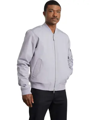 Everlane Bomber Jacket Lilac Grey