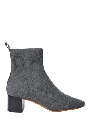 Everlane Glove Knit Boots Charcoal Wool