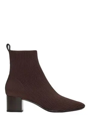 Everlane Glove Knit Boots Dark Brown