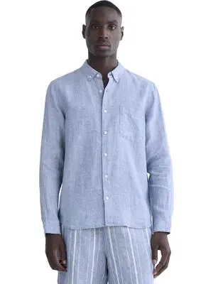 Everlane Classic Shirt, Linen Size - Chambray
