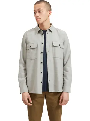 Everlane Heavyweight Overshirt Heather Grey