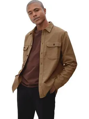 Everlane Heavyweight Overshirt Light Brown