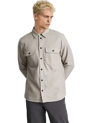 Everlane Heavyweight Overshirt Stone