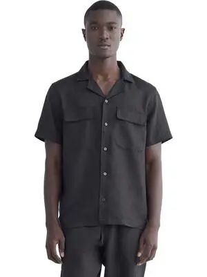 Everlane Resort Shirt, Linen Size - Black